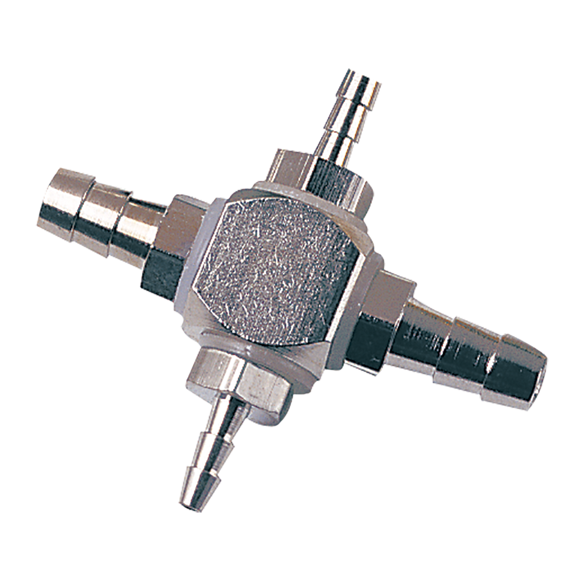 4 Port Barb Cross With 1/4" or 1/8" Barbs – American Dental Accessories ...